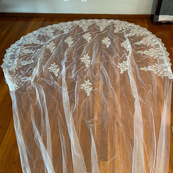 Accessories | 12 Inch Long Cathedral Wedding Veil | Poshmark